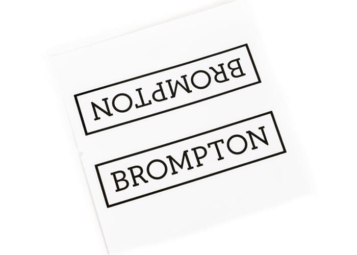 Brompton Decal - Main Frame - PEDAAL